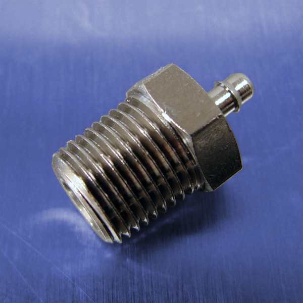 3 32 Tube Id Barb Straight Connectors 1 8 NPT Pneumadyne